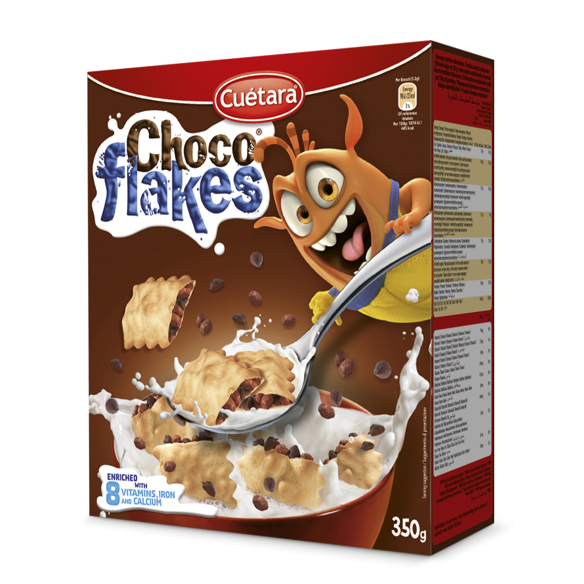 CEREALES CHOCO FLAKES CUETERA 350G – Mojood
